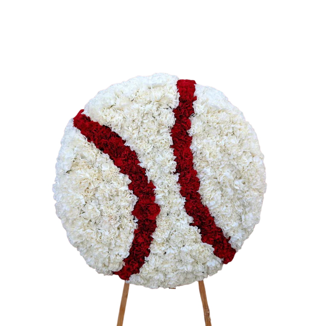 Baseball Funeral Standing Spray – Terra Flowers Miami